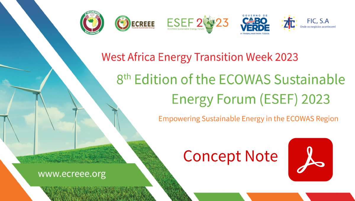 SAVE THE DATE: ECOWAS SUSTAINABLE ENERGY FORUM (ESEF) 2023 – ECREEE