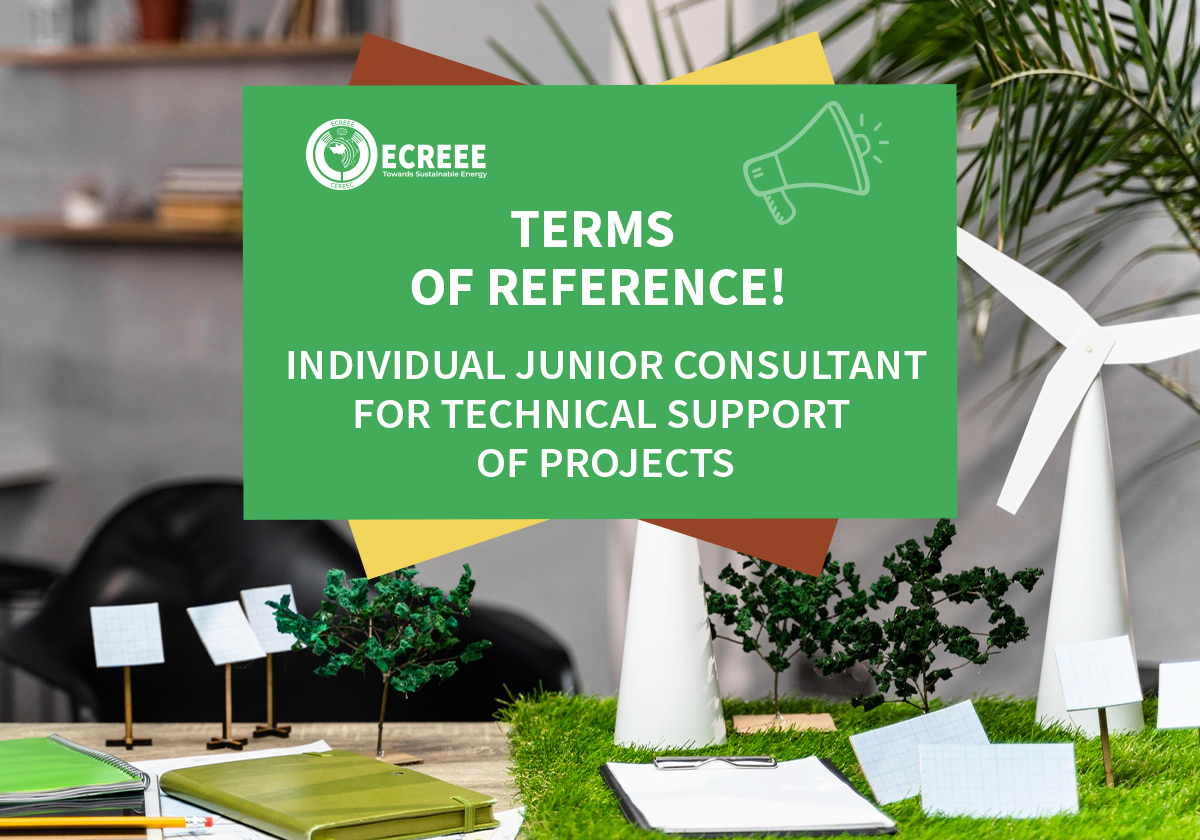 Local Recruitment of a Junior Technical Assistant – ECREEE